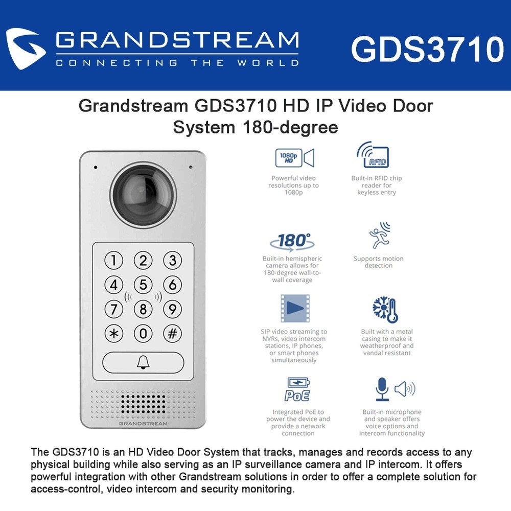 Grandstream Networks GDS3710 HD IP Video Door System