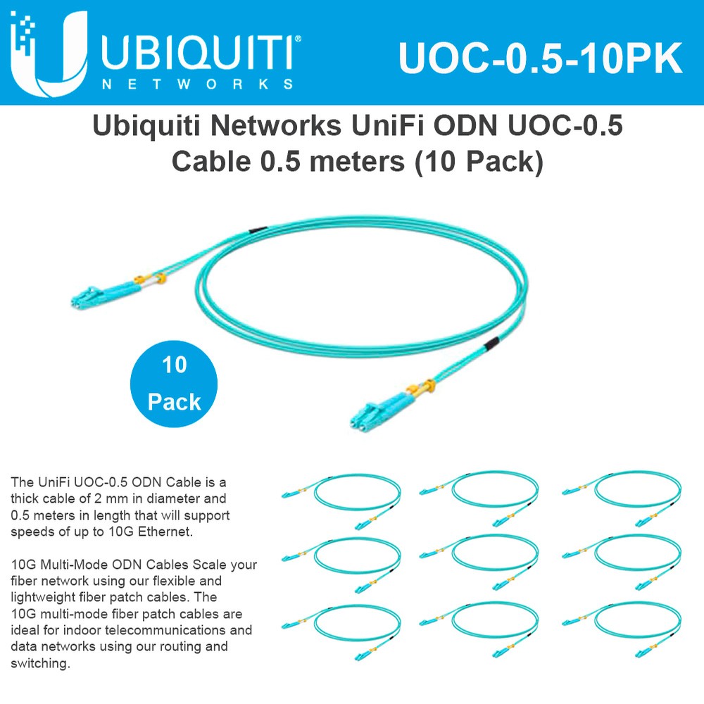 Ubiquiti Networks UniFi ODN UOC-0.5 Cable 0.5 meters (10 Pack)