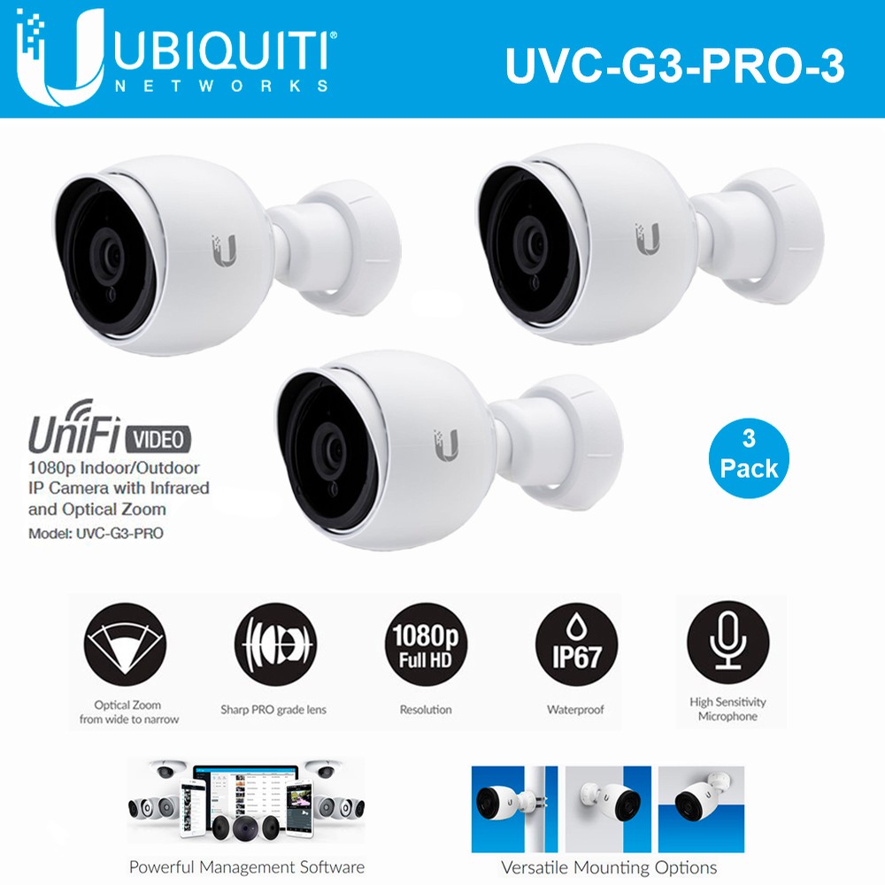 Ubiquiti Networks UniFi UVC-G3-PRO 1080p Outdoor Weatherproof IP Camera ...