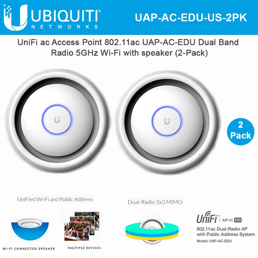 Ubiquiti UniFi AP AC EDU UAP-AC-EDU-US 3x3 MIMO 802.11ac Dual-Radio AP ...