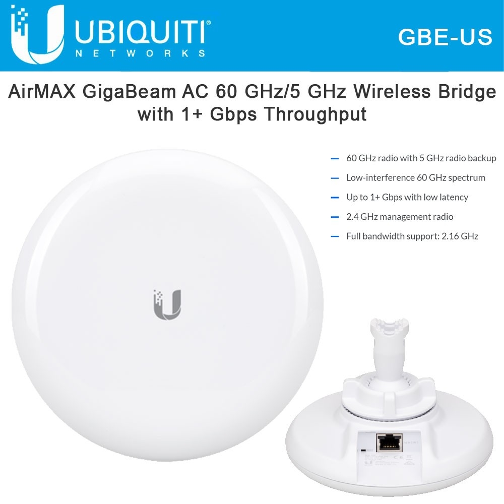 Ubiquiti Networks GBE-US 60/5GHz airMAX ac GigaBeam 1+Gbps - US VERSION