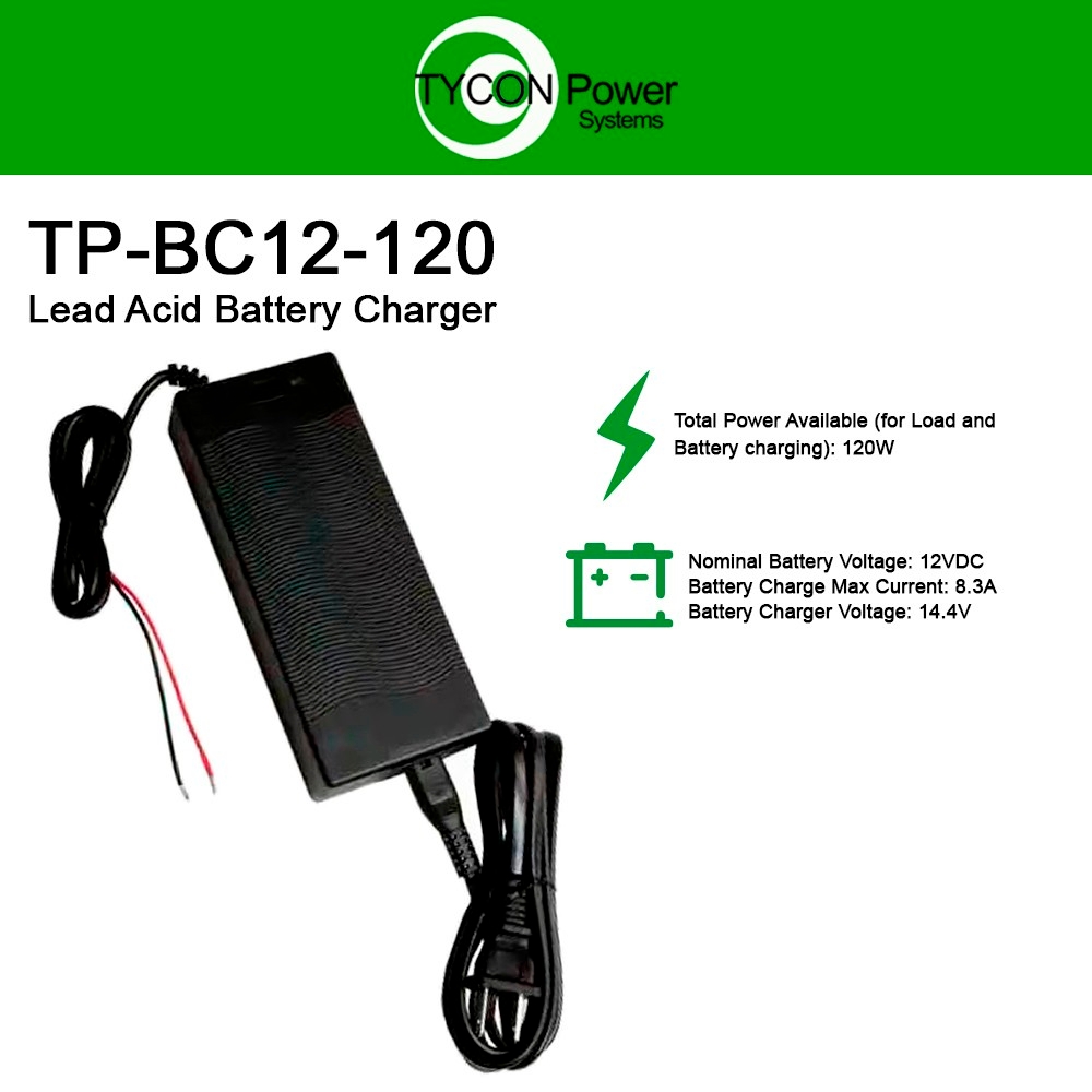 Tycon Power TP-BC12-120 12V 120W Battery Charger